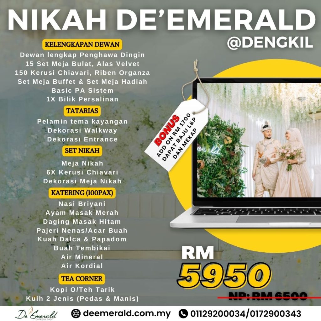 Dewan Perkahwinan Indoor - Dewan Perkahwinan Indoor Eco Emerald